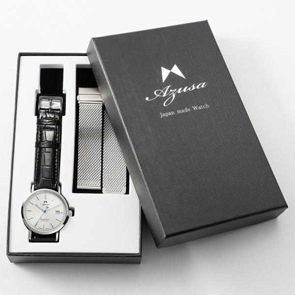 SHINSHU JAPANオリジナルブランドAzusa「ORTHODOXY」ベーシックモデルとオリジナル型押しカーフベルト×メッシュベルトのセットです。カーフベルトのカラーは4色からお好きなものをお選びください。ベルトはワンタッチバネ棒付き...