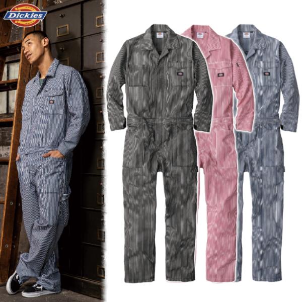 【ポイント】春夏を中心に幅広いシーズンに対応する薄手で軽量なヒッコリーオーバーオール！古き良きアメリカンテイストのヒッコリーをベースに生地のストレッチ性をプラス。接触冷感、UVカットも暑い時期に嬉しい機能性。ハンマーループ、ツールポケットと...