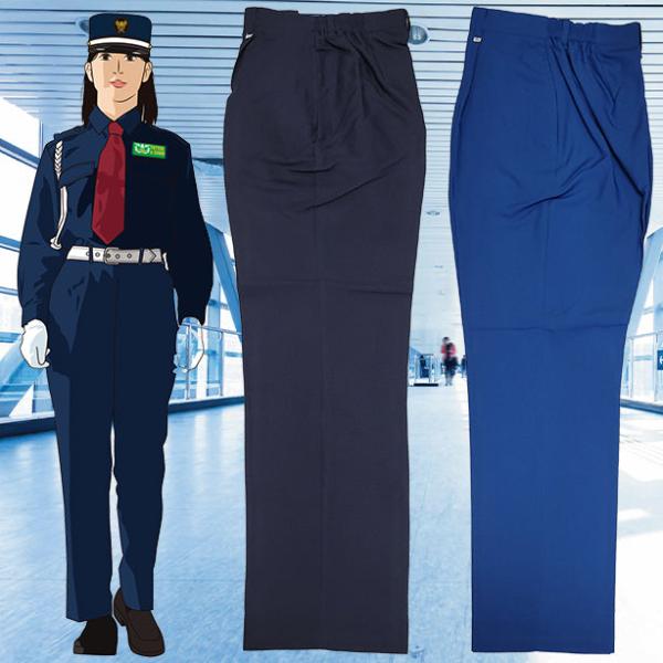 【ポイント】日本製生地を使用した【High-Tachibana】の女子警備スラックス！裏綿、二重織りでハードワークにも対応。環境保全や負荷低減に役立つと認定されたエコマーク標示商品です。カラーは、基本のダークネイビーとブルーをご用意！制電素...