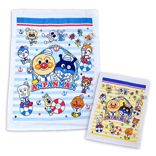 みんなのともだちアンパンマンお昼寝ふとんセットにぴったりサイズ。夏のおひるね用におすすめのタオルケットです。■ 表面はパイルをカットしたシャーリング加工でふわふわタッチ。うら面はループパイルのタオル地でサラッと快適です。サイズ85×115c...