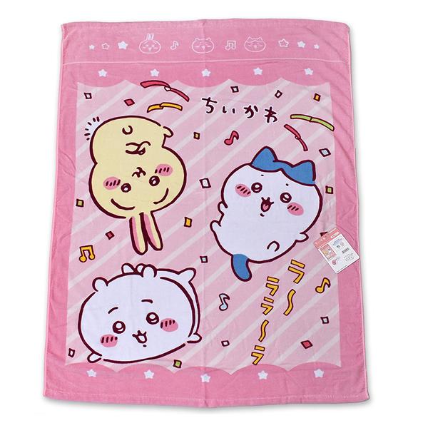 ※ 展示品在庫限り！　CHIIKAWA 　ちいかわお昼寝ふとんセットにぴったりサイズ。夏のおひるね用におすすめのタオルケットです。■ 綿100％の天然素材。肌にやさしく快適。■ 吸水性のよいタオル地です。(表面はシャーリング、裏面はループパ...