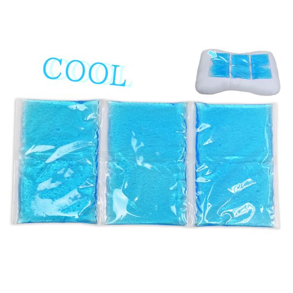 暑さ対策に。ひんやりクール！「枕のオリジナル保冷剤」いろんな枕に使えます。　今、お使いの枕にのせてご使用ください。e-ふとん屋さんオリジナル商品。三重化学工業株式会社さんと共同開発した枕用保冷剤です。冷凍庫に入れても凍らず−20℃でも殆ど変...