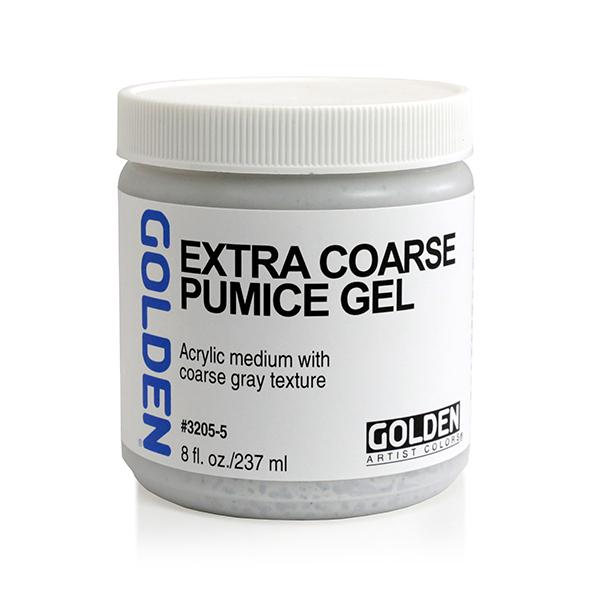 GOLDENは、とても多くのメディウムやジェッソなどを取り揃えております。それらは、絵具の粘性や艶、乾燥速度の調整をしたり、マチエールを変化させたりすることで、作品の新たな表現を可能にします。パミス（軽石）ジェルパミスジェルは、乾燥すると硬...