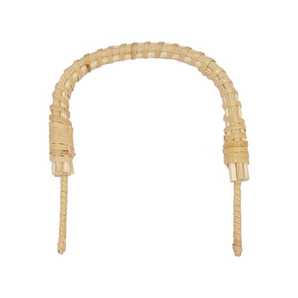 サイズ持ち手部分：幅9.5ｃｍ×高7ｃｍ×太さ1ｃｍ取付けワイヤー部分：3.5×太さ0.5cm※商品によりサイズの差があります。※材質には天然の植物を使用しておりますので、物により色の違いやヤケ、擦れなどがある場合がございます。ご了承の上お...