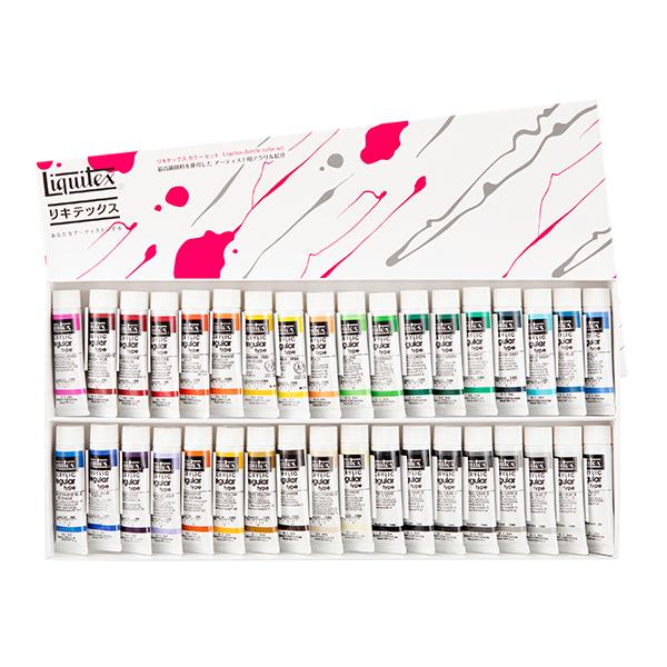 【伝統色セット】それぞれの色相の最も代表的な色を集めた、鮮やかで基本的な色組のセットです。セット内容・・・6号36色水に溶けて乾くと溶けない機能的な絵具【練りの硬いタイプ】◆チューブから出してそのままナイフでタッチがつけられます。◆油彩風の...