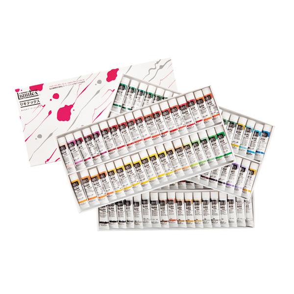 【伝統色セット】それぞれの色相の最も代表的な色を集めた、鮮やかで基本的な色組のセットです。セット内容・・・6号107色（108本）水に溶けて乾くと溶けない機能的な絵具【練りの硬いタイプ】◆チューブから出してそのままナイフでタッチがつけられま...