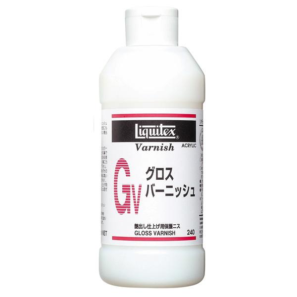 べたつきの少ない、艶出し水性仕上げ剤です。液状なので、塗りやすく、原液で使用できます。乾燥後は高い透明性があり、柔軟性も保てます。仕上げ用バーニッシュなので絵具とは混ぜないで下さい。長期の保存及び野外作品にはソリューバー・グロスバーニッシュ...