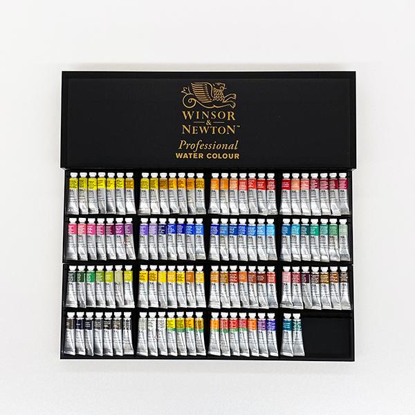 ウインザー＆ニュートンの専門家用水彩絵具のセットです。◆純度・品質・信頼性ともに最高級グレードの水彩絵具です。◆最高級顔料を使用しているので、非常に発色が良く鮮やかで、優れた耐久性を持っています。◆製造時に独自の顔料分散を用い、非常に高い透...