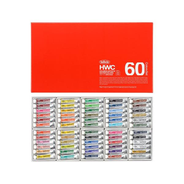 顔料とアラビアゴムのメディウムから作られています。透明感があり、とても発色のよい専門家用水彩絵具です。セット内容・・・２号（5ml） 60色【特徴】■ 高濃度水を加えて幅広い色の変化が活用できます。■ 適度ななじみ極端に紙にしみ込まないので...