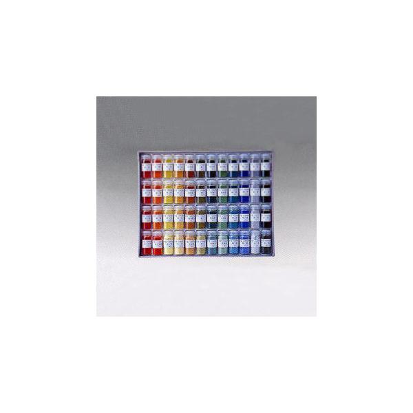 ●各色、標準番号8番、10番、12番、白番、10g入りセット内容・・・10gビン入×48色（12色×4種）日本画の代表的な絵具である岩絵具は天然物と人造物がありますが、新岩絵具は体質に金属酸化物(コバルト、スズ、マンガン等)を混合し焼成して...
