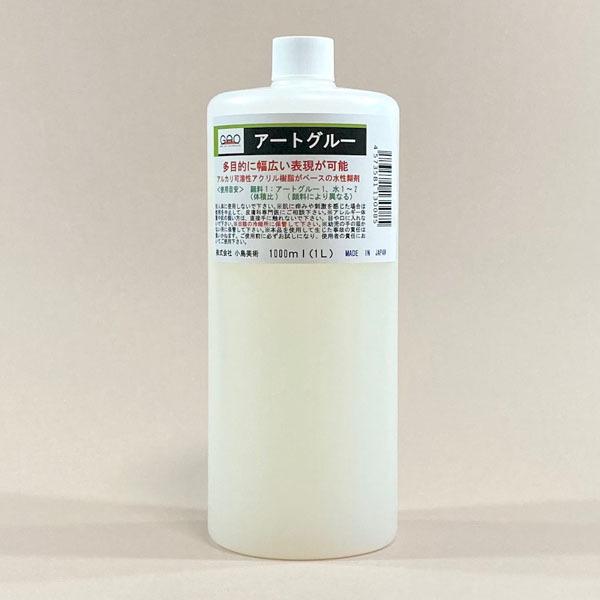 原材料：合成樹脂使用分類：糊剤形状：液状容量：1000mlサイズ：高220×径85mm【商品説明】膠が主流とされる日本画においても使用されているアルカリ可溶性アクリル樹脂をベースにした糊剤。筆ムラが少なく、明るい発色が好まれています。乾燥後...