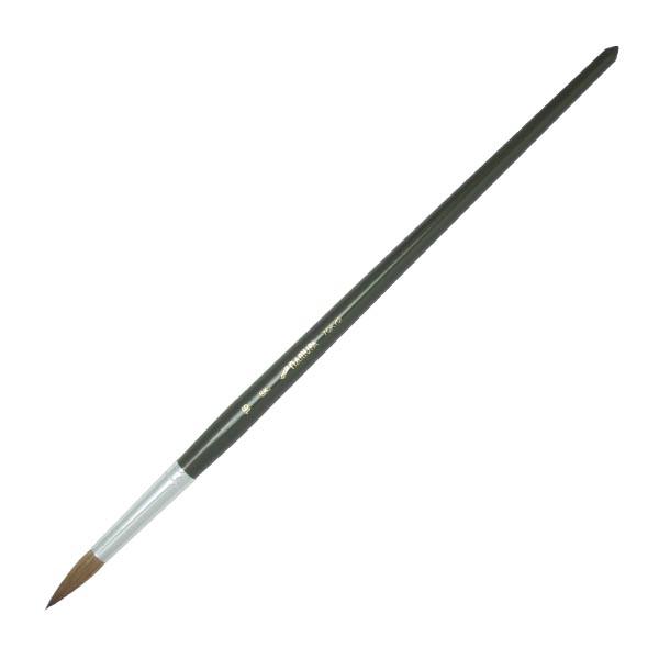 号数・・・No.16穂先サイズ・・・約8.6mm径×長さ33mm世界的にも有名なシベリア産のコリンスキーセーブルを使用した最高級画筆です。名村大成堂独特の技術に依る微妙な味付けで、含み、弾力共に申し分なく、多くのプロの間でも逸品としての評価...