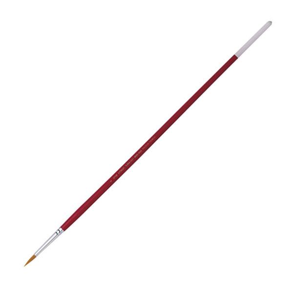 穂先：長さ15mm×直径3mm全長：282mmポリエステル（PBT)を使用した油彩・アクリル用に適した筆です。天然の毛のように根本は太く、毛先は細く丸みがあり太さの異なる何種類もの毛を混毛してあり、非常に強く弾力性があります。