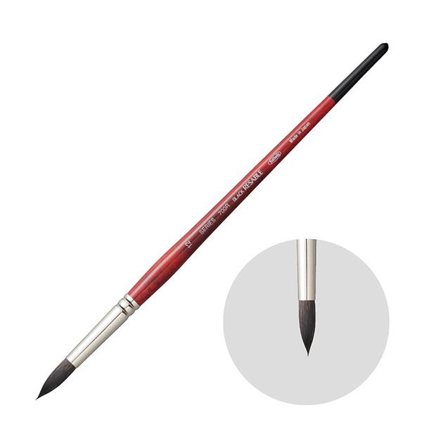 ＜仕様＞穂先の形状：ラウンド(丸)毛の種類：リス毛 リセーブル毛号数：No.12穂丈×巾：27.0×8.1mm良質のリス毛に特殊処理されたリセーブル毛の特質を加え、絵具含みが良くソフトな描き味を実現。繊細さが求められる水彩画に最適の筆です。...