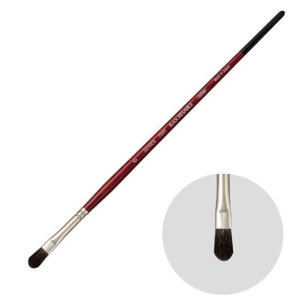 ＜仕様＞穂先の形状：フィルバート(平)毛の種類：リス毛 リセーブル毛号数：No.6穂丈×巾：15.0×8.0mm良質のリス毛に特殊処理されたリセーブル毛の特質を加え、絵具含みが良くソフトな描き味を実現。繊細さが求められる水彩画に最適の筆です...