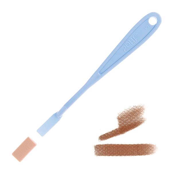 商品内容：ナイフ×１、カバー×５従来のペンチングナイフを多用途な、吸収力のあるアプリケーターに変えることができます。筆とナイフの中間のような機能をはたします。ナイフには、フレキシブルで耐久性のあるプラスチックが使用され、使いやすく、コントロ...