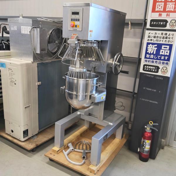 品名 ミキサー / メーカー 愛工舎製作所 / 型式 MS-20 / 製造年 2019 / 保証期間 30日 / 電源 三相200V 50/60Hz / ガス種 - / サイズ（外寸） 545x790x1445 / メモ 20コート 付属品現状