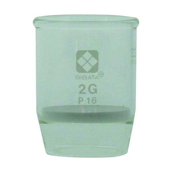 ■ガラスろ過器 るつぼ形 2GP16 3入 013050-216A の特長●るつぼの形状をしたガラス製のフィルター付きろ過器です●ゴムアダプターを利用して吸引びんと接続して使用します●呼称：２ＧＰ１６●ポアサイズμm：10〜16●容量mL：...