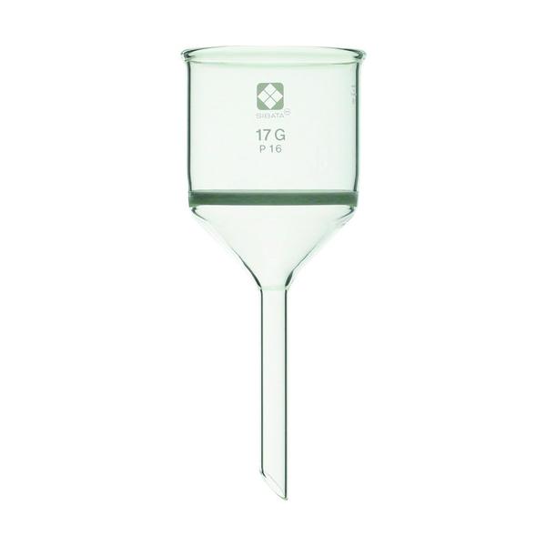 ■ガラスろ過器 円筒ロート形 17GP16 013110-1716 の特長●容量が140mLでガラス製フィルター付き円筒形のロートです●呼称：１７ＧＰ１６●ポアサイズμm：10〜16●容量mL：140●足の長さ/外径mm：85/12●ろ過板...