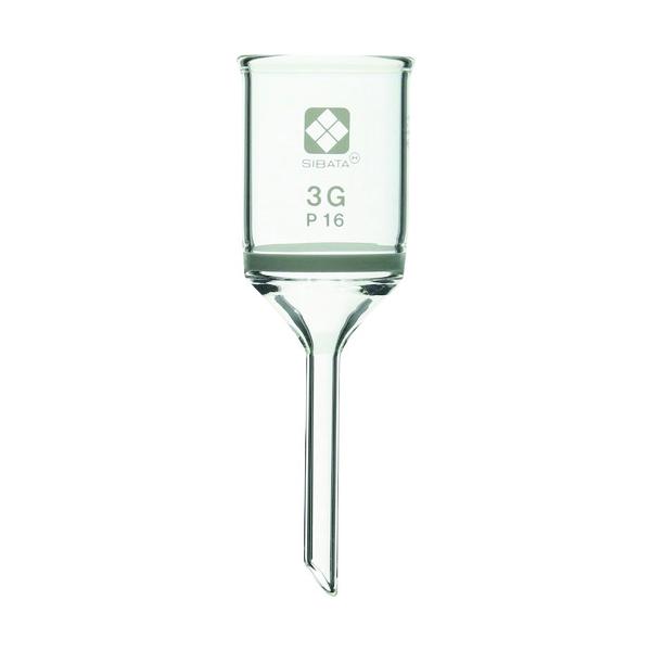 ■ガラスろ過器 円筒ロート形 3GP16 3入 013110-316A の特長●容量が30mLでガラス製フィルター付き円筒形のロートです●呼称：３ＧＰ１６●ポアサイズμm：10〜16●容量mL：30●足の長さ/外径mm：55/88●ろ過板直...