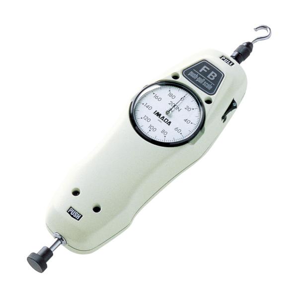 ■普及型メカニカルフォースゲージ FB-100Nの特長●安価な普及型メカニカルフォースゲージで、手軽にご利用可能●止め針機構付でピーク値を計測可能●指針ゼロ点調整機構付でアタチメント等の重量の補正(風袋引き)が可能●最大荷重…100N●最小...