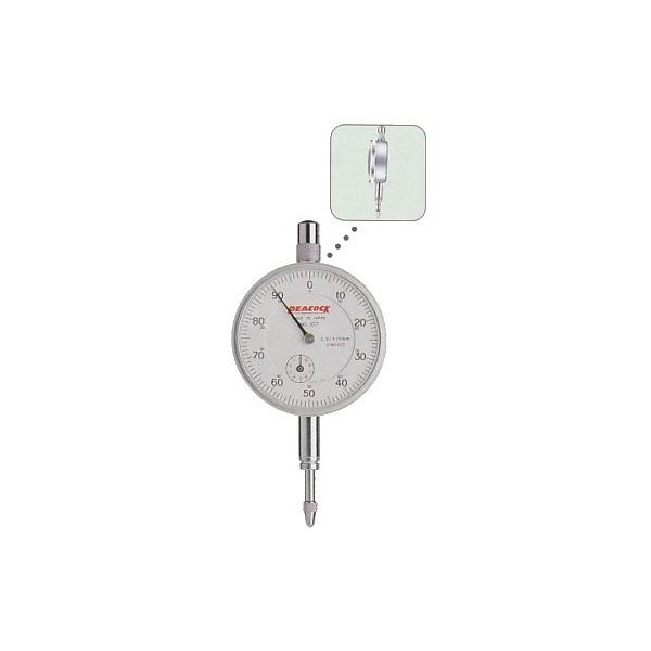 ■標準型ダイヤルゲージ 107F 101003の特長●目量0.01mmで、最も一般的なダイヤルゲージです。●外枠と内枠の隙間から、水や油の侵入を防ぐために、Ｏリングを組み込んでいますので、防水性に優れています。●ステムは、SK焼入れ鋼の使用...