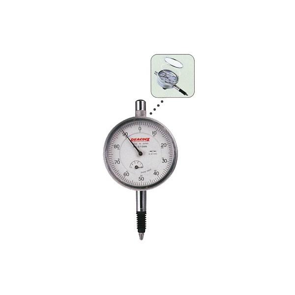 ■標準型ダイヤルゲージ ５７−ＳＷＡ 101131の特長●目量0.01mmで、最も一般的なダイヤルゲージです。●外枠と内枠の隙間から、水や油の侵入を防ぐために、Ｏリングを組み込んでいますので、防水性に優れています。●ステムは、SK焼入れ鋼の...