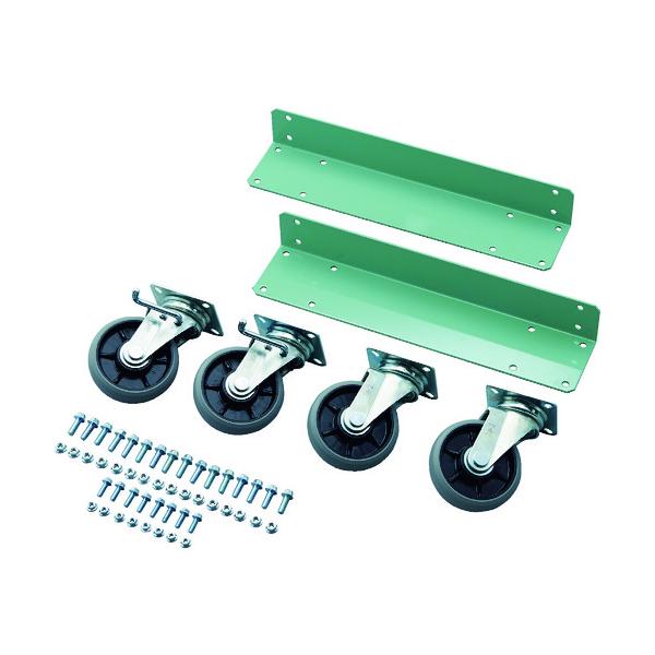 ■R3型用キャスターベースセット D600 Φ150ウレタンキャスター R3-CB600-U150の特長●自在Ｓ付Ｘ2　自在Ｘ2●中量ボルト式棚“Ｒ３型”用キャスターユニット●奥行(mm)：600●高さ(mm)：200●均等積載量(kg/段...