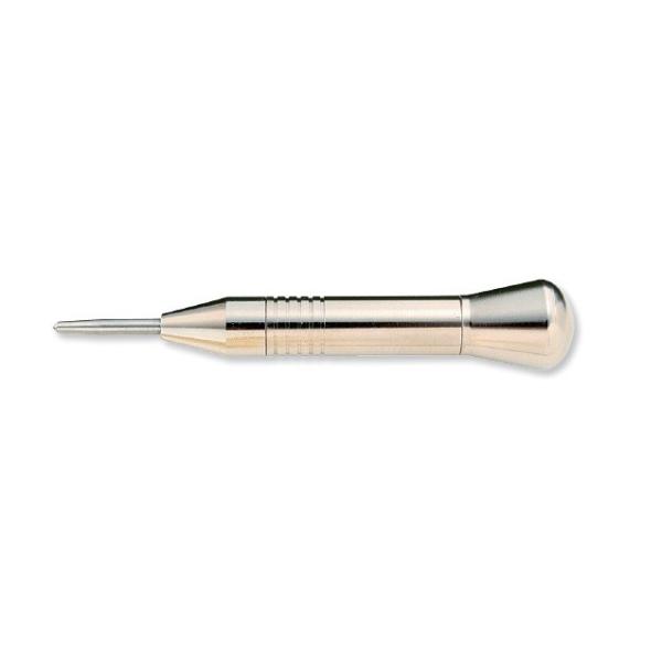 ■金属製超硬チップ付自動ポンチ AP-M2の特長●ハンマー要らずでポンチ作業が可能です(オートリターンタイプ)●後部のキャップをゆるめることにより打ち込み力の強弱調整可能●メーカー商品コード：000004●本体材質：真鍮(ニッケルメッキ)●...