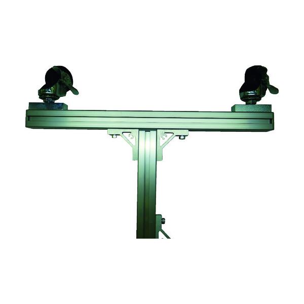 ■アルミ安全フェンス用T字型脚キャスター付 シルバー AFKCの特長●安全柵専用オプション脚です●50Φキャスター　ストッパー付●一般工場、一般倉庫、各種作業所、その他、安全性を確保したい場所に●間口(mm)：506●奥行(mm)：30●高...