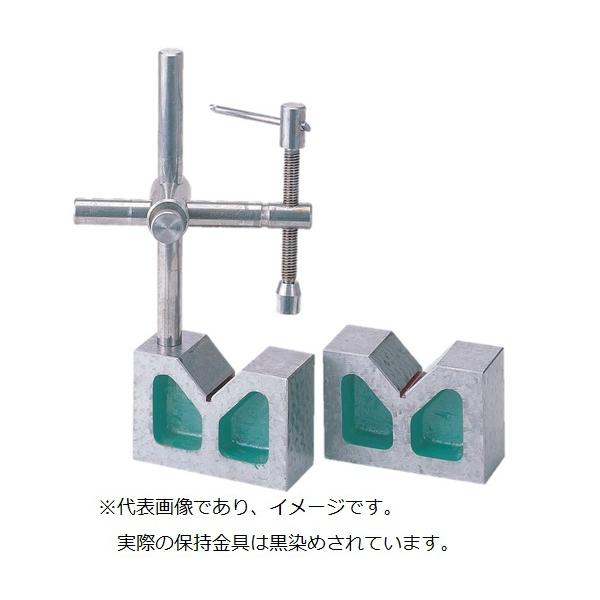 ■鋳鉄製金具付Vブロック OS-125 機械 100 125-100Kの特長●円形の加工物でもV溝に固定し芯出し、ケガキ作業等に最適です●機械加工の際の固定治具としても使用できます●材質：鋳鉄製（FC250）●呼寸法（mm）：100●加工仕...