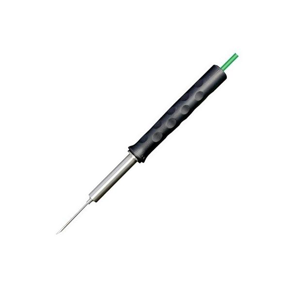 ■DP-700用先端針状温度センサ JB-150-K-50-1000-6C/Fの特長●先端部が針状になっており、内部に突き刺しが可能な半固体用棒状センサ●最高使用温度は400℃です。●DP-700接続用プラグタイプです。●応答時間：約0.6...