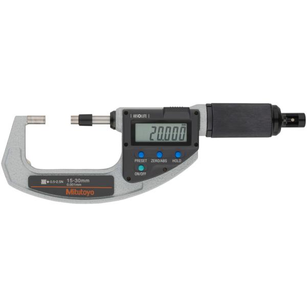 ■測定力可変式デジマチックマイクロメータ   227-203-20  CLM1-30QMXの特長●電線、紙、プラスチック、ゴムなど定・低測定力の測定に最適です●定・低測定力機構をシンブル内に内蔵した取り扱いやすいコンパクト形状です●測定力は...