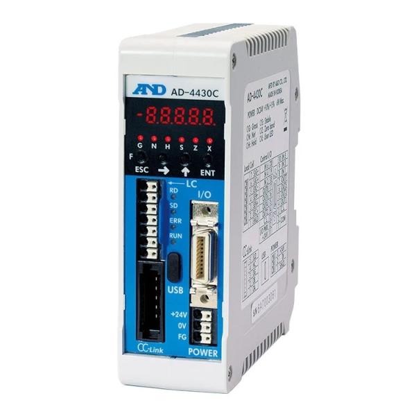 ■インジケータ AD-4430Cの特長●強力な振動除去フィルタ(HPDF)搭載●振動の多い環境で使えるウェイングモジュール●1000回/秒の高速サンプリングを実現●制御盤への組み込みに最適なDINレール装着タイプ●CC-Link(1マスタで...