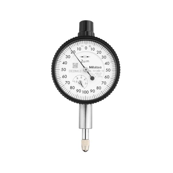 ■小型ダイヤルゲージ 1013AB-10の特長●小型設計のコンパクトなダイヤルゲージ●治具への組み込みもスペースを取りません●工場での加工、生産ライン、部品の組み立て等に※完成品検査は縦姿勢(測定子下向き姿勢)で行い精度保証をしています●外...