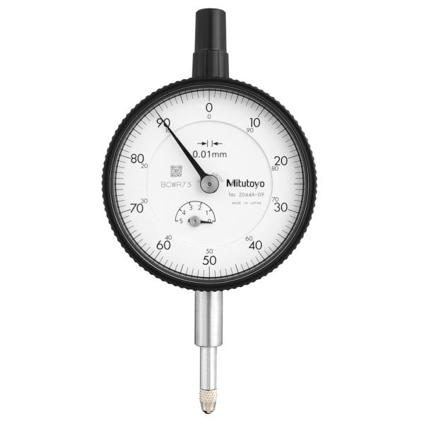 ■標準形ダイヤルゲージ 2044A-09の特長●外枠の外径φ57mm、目量0.01mmの標準ダイヤルゲージ●外側クランプ、リフティング用レバー(オプション)は左右どちらにも取り付け可能●取付は工具不要●前面からの水や油の侵入を防止する仕組み...