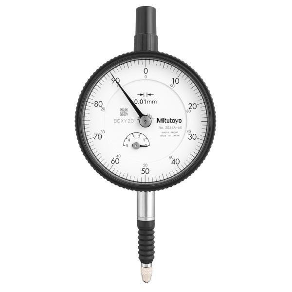 ■標準形ダイヤルゲージ 2044A-60の特長●外枠の外径φ57mmの防水形ダイヤルゲージ●各部にパッキンやジャバラを取り付け、水や油の侵入を防ぎます●外側クランプは左右どちらにも取り付け可能●取り付け、取り外しは工具不要●ステム・スピンド...