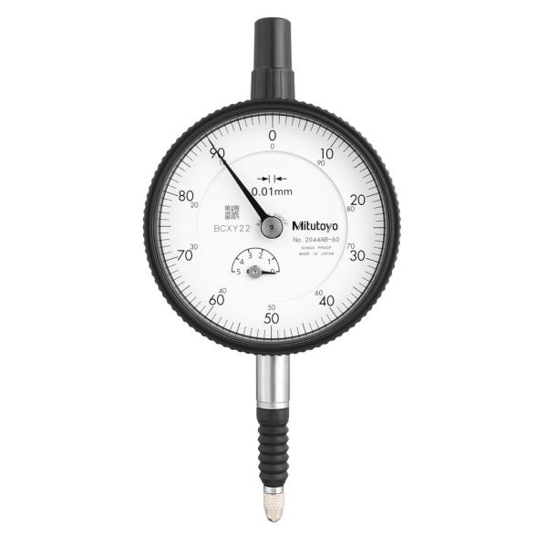 ■標準形ダイヤルゲージ 2044AB-60の特長●外枠の外径φ57mmの防水形ダイヤルゲージ●各部にパッキンやジャバラを取り付け、水や油の侵入を防ぎます●外側クランプは左右どちらにも取り付け可能●取り付け、取り外しは工具不要●ステム・スピン...