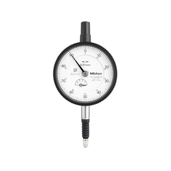 ■標準形ダイヤルゲージ 2044AB-60の特長●外枠の外径φ57mmの防水形ダイヤルゲージ●各部にパッキンやジャバラを取り付け、水や油の侵入を防ぎます●外側クランプは左右どちらにも取り付け可能●取り付け、取り外しは工具不要●ステム・スピン...