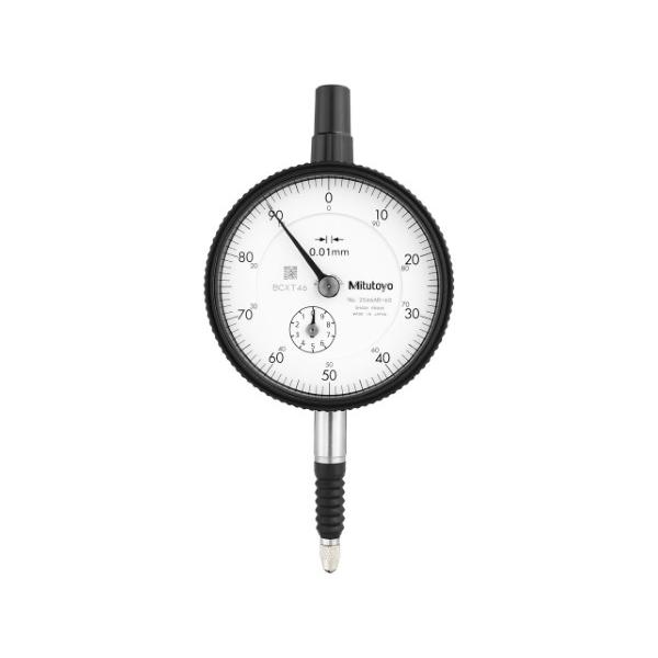 ■標準形ダイヤルゲージ 2046AB-60の特長●外枠の外径φ57mmの防水形ダイヤルゲージ●各部にパッキンやジャバラを取り付け、水や油の侵入を防ぎます●外側クランプは左右どちらにも取り付け可能●取り付け、取り外しは工具不要●ステム・スピン...