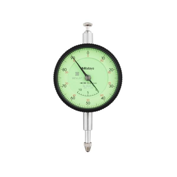 ■指針調整式ダイルゲージ 2048A-10の特長●頭部ツマミを回すことにより、スピンドルの上下動とは無関係に指針位置を調整できるダイヤルゲージです●工場での加工、生産ライン、部品の組み立て、計測等に●連続目盛タイプ※完成品検査は縦姿勢(測定...