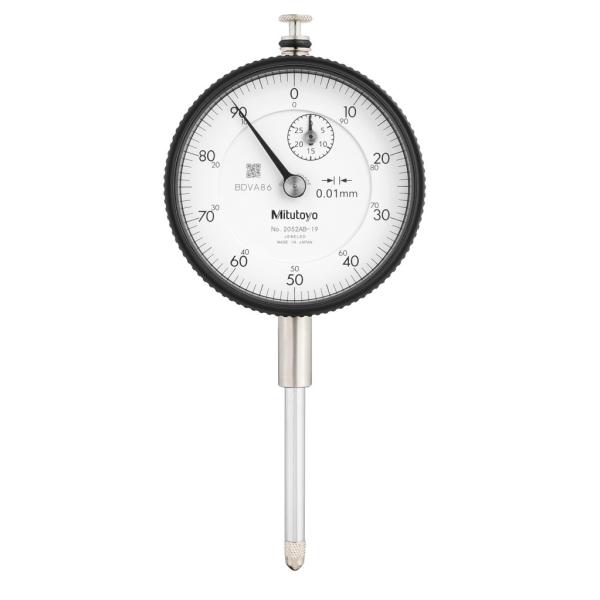 ■ロングストロークダイヤルゲージ 2052AB-19の特長●外枠の外径φ57mmのロングストロークダイヤルゲージです●前面からの水や油の侵入を防止する仕組み●ステム・スピンドルはステンレス焼入れ鋼で高い強度を持ち、堅牢●超硬合金製測定子を使...