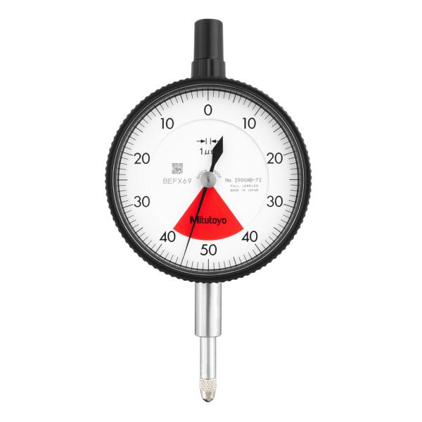 ■１回転未満ダイヤルゲージ 2900AB-72の特長●耐久性・耐衝撃性に優れたダイヤルゲージ●多回転による読み誤り防止に●工場での加工、生産ライン、部品の組み立て、計測等に●外側クランプ、リフティング用レバー(オプション)は左右どちらにも取...