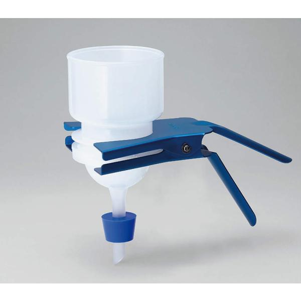 ■減圧濾過用フィルターホルダーKPP-90の特長●土壌分析の検液作成に使用する90mmメンブレンフィルター対応のホルダーです。●従来のガラスホルダーに比べて低溶出。特に土壌分析の分析項目であるホウ素（B）が低溶出です。●ポリプロピレン製の為...