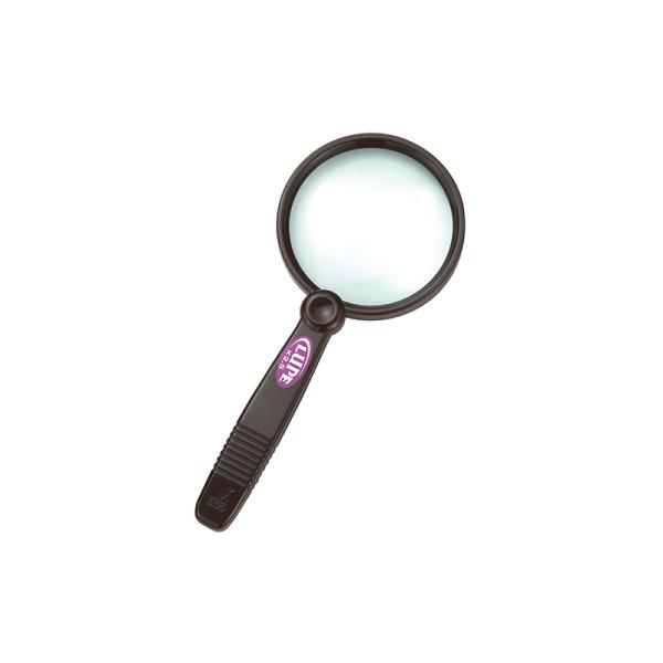 ■拡大鏡 A-4 リーディング用 75mm 2.5倍 75793の特長●くっきりと見やすく、握りやすい虫眼鏡です●キズのつきにくい高級ガラスレンズを使用しています●読書、新聞、辞書等の細かな文字を見る際にお勧めです●本体サイズ：192×83...