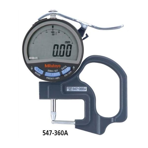 ■パイプゲージ 547-360Aの特長●パイプの肉厚や湾曲した板の厚さ等の測定が出来るダイヤルシックネスゲージです(測定子、アンビル：焼入鋼製)●目量/最小表示量(mm)：0.01●測定範囲(mm)：0〜10●差し込み深さ(mm)：20●パ...