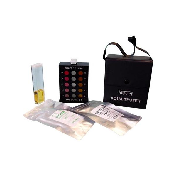 ■プール用残留塩素測定器 DP/RC-7Zの特長●1枚の比色板で低濃度と高濃度の残留塩素を測定できます●各5段階に比色できますので、プール等の残留塩素測定等にお勧めです※低濃度と高濃度は使用する試薬が異なりますのでご注意ください●測定項目：...