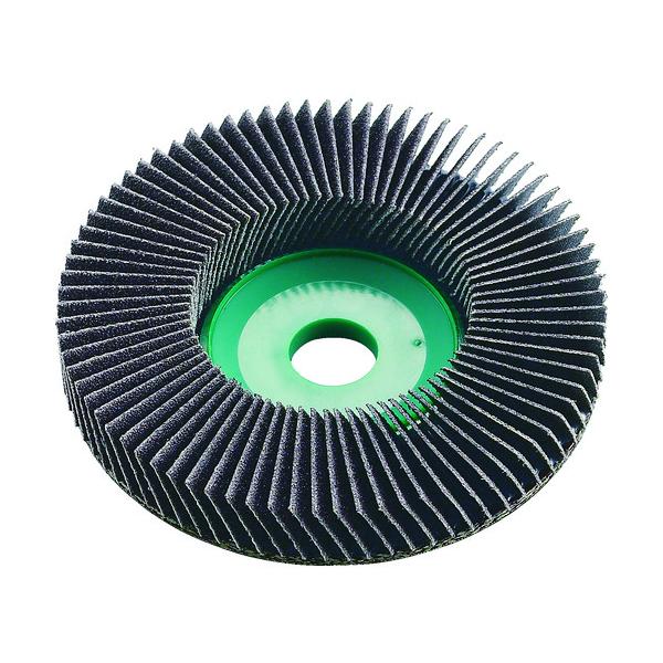 ■GPディスクホイールソフト 斜メ植エ Φ100 (5枚入) 60# GP100S  60の特長●羽根が斜めについており、加工物へのタッチがソフトです●熱放散性があり、熱による被研削物のひずみ・焼けがほとんどありません●メッキ前研磨、金属表...