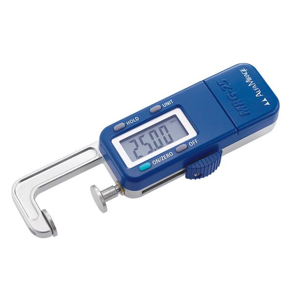 ■クイックデジタルゲージ MRG-25の特長●常に一定の測定圧で長さが測れるゲージで、測定者の誤差がなく、1つ1つが小さな測定物や球形の測定物の寸法測定に最適です●測定面がフラット構造になっているので、測定物をテーブル上に置いたまま、簡単・...