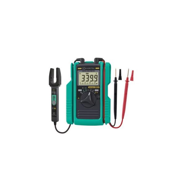 ■AC/DCクランプ付デジタルマルチテスター KEWMATE 2001Aの特長●電流、電圧、抵抗等を測定可能なクランプ付ポケットサイズ回路計です●太陽光パネル現場でのDC測定や、電気機器の保守点検等にご利用いただけます●新強化保護ブッシュ付...